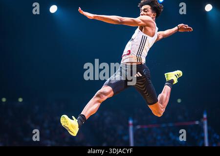 Mattia Furlani (ITA) Long Jump Men during the Meeting de Paris Indoor ...