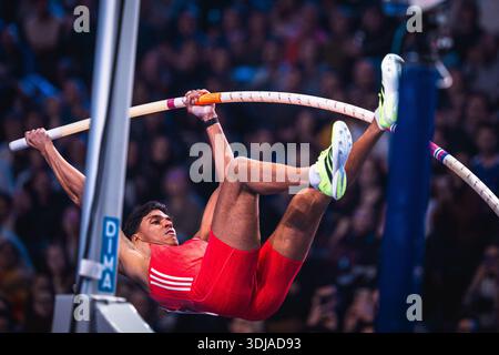 Baptiste Thiery (FRA) Pole Vault Men during the Meeting de Paris Indoor ...