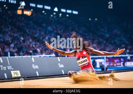 Fatima Diame (ESP) Long Jump Women during the Meeting de Paris Indoor ...