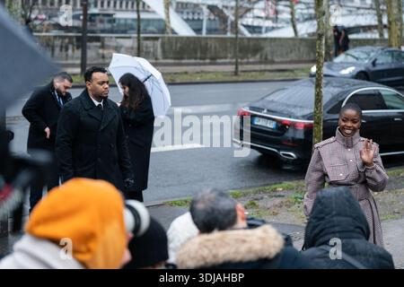 Joy Sunday attends the Patou Menswear Fall/Winter 2026-2027 show as ...