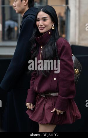 Heart Evangelista attends the Patou Menswear Fall/Winter 2026-2027 show ...