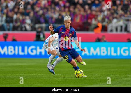FC BARCELONA vs Real Oviedo January 25 ,2026 Dani Olmo (20) of FC ...