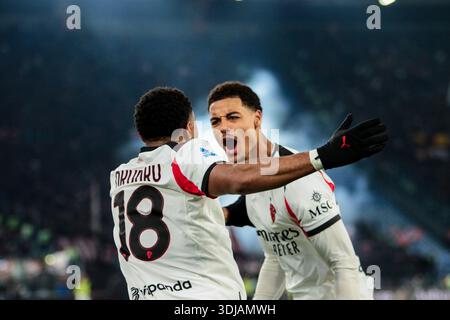 Koni De Winter of AC Milan during AS Roma vs AC Milan, Italian soccer ...