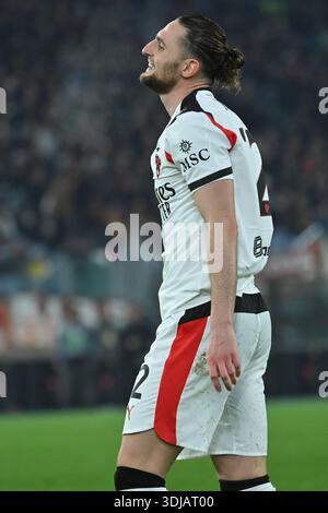 Olimpico Stadium, Rome, Italy - Adrien Rabiot of AC Milan during Serie ...