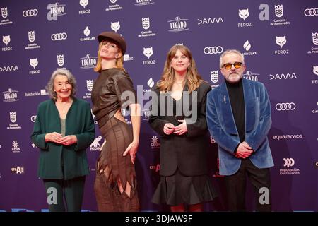 Petra Martínez and Morris attend the red carpet of the Feroz Awards ...