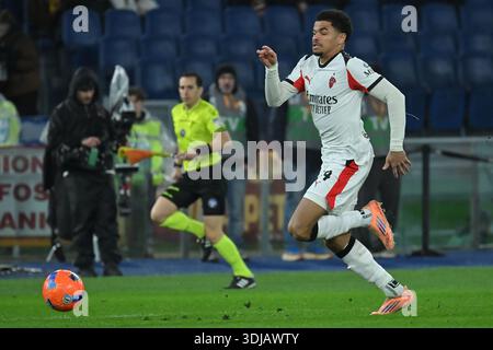 Olimpico Stadium, Rome, Italy - Zachary Athekame of AC Milan under ...