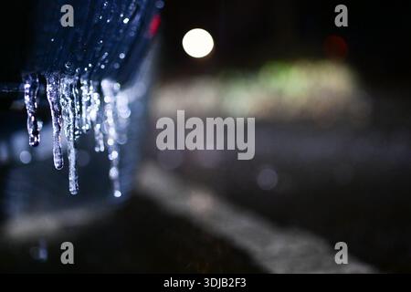 Berlin, Germany. 26th Jan, 2026. A gritting truck drives through the ...