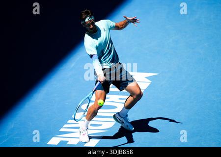 Melbourne, Australia. 26th Jan, 2026. USA's Amanda Anisimova during a ...