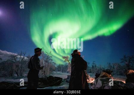 Sammolasbeaska 20260125. Princess Ingrid Alexandra watches the northern ...