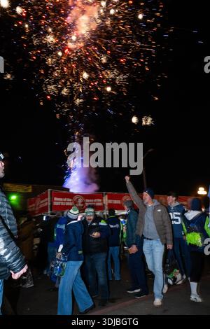 Seattle, USA. 25th Jan 2026. Die hard fans without tickets outside ...