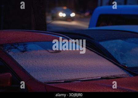 Stralsund, Germany. 26th Jan, 2026. A street in the old town has become ...