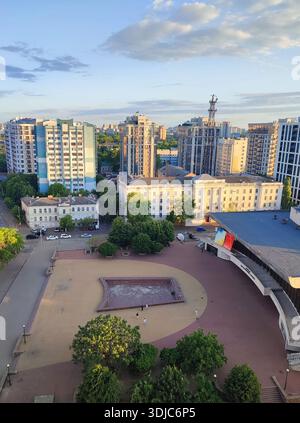 A large fundamental building from the Soviet period. A large wide ...