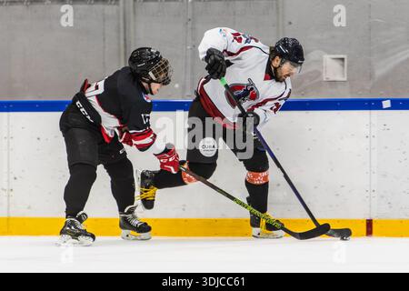 Warsaw, Poland, 25th Jan 2026. Gamma Poznan players in action during ...