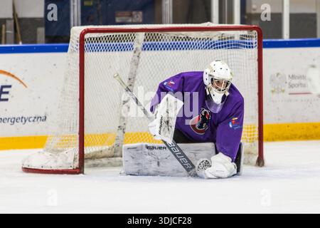 Warsaw, Poland, 25th Jan 2026. Face-off Polish II Liga hockey match ...