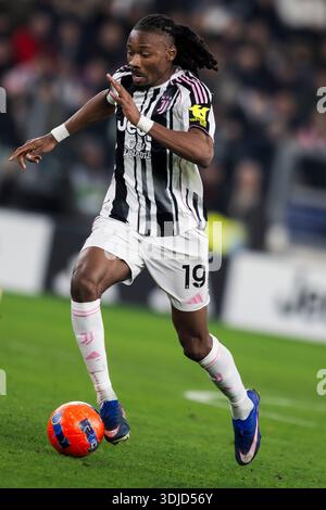 Khephren Thuram of Juventus FC in action during the Serie A football ...