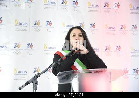 Tai di Cadore, inauguration of the German variant Stock Photo - Alamy