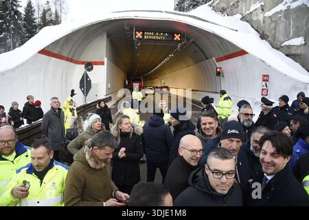 Tai di Cadore, inauguration of the German variant Stock Photo - Alamy