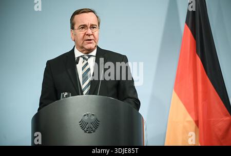 26 January 2026, Berlin: Boris Pistorius (SPD), Federal Minister of ...