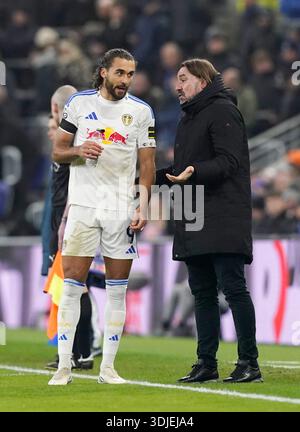 Leeds United manager Daniel Farke during the Everton v Leeds United ...