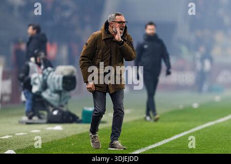 FC Metz Head Coach Benoit Tavenot gestures during the Ligue 1 McDonald ...