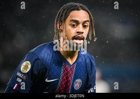 Bradley BARCOLA of PSG during the French championship Ligue 1 football ...