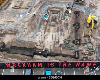 Wrexham AFC Kop stand development 24 February 2026 Stock Photo - Alamy