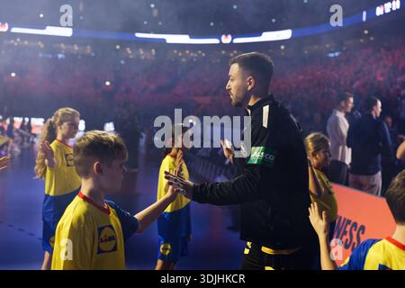 Herning, Denmark. 26th, January 2026. Magnus Saugstrup of Denmark seen ...