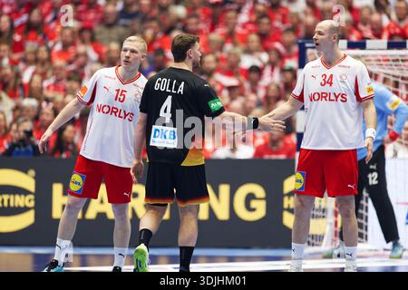 Herning, Denmark. 26th, January 2026. Johannes Golla (4) of Germany ...
