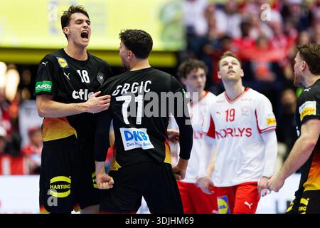 Herning, Denmark. 26th, January 2026. David Spath (1) of Germany seen ...