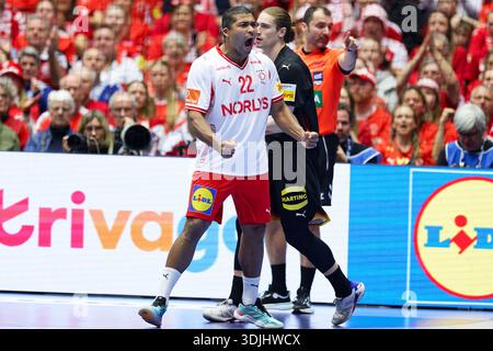 Herning, Denmark. 26th, January 2026. Marko Grgic (71) of Germany seen ...