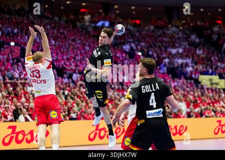 Herning, Denmark. 26th, January 2026. Simon Hald (34) of Denmark seen ...
