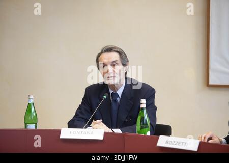 Milan, Fondazione Fiera Milano, Largo Domodossola, Laying of the first ...