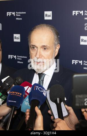 Milan, Fondazione Fiera Milano, Largo Domodossola, Laying of the first ...
