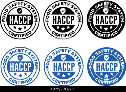 HACCP Certified Food Safety Label and Badge Vector – Quality Hygiene ...