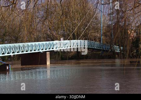 Blandford, Uk- 27th January 2026. Storm Chandra Batters the south coast ...
