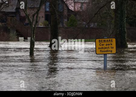 Blandford, Uk- 27th January 2026. Storm Chandra Batters the south coast ...