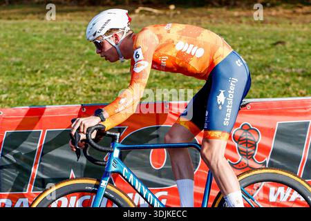 Senna Remijn of Netherlands competing on the 34th UCI Cyclo-Cross World ...