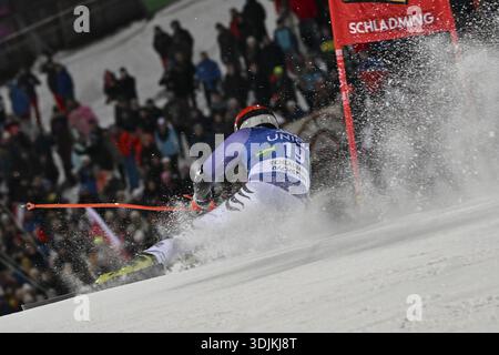 SCHLADMING, AUSTRIA - JANUARY 27: Fabian Gratz of Germany in action ...