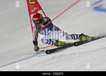 SCHLADMING, AUSTRIA - JANUARY 27: Fabian Gratz of Germany in action ...