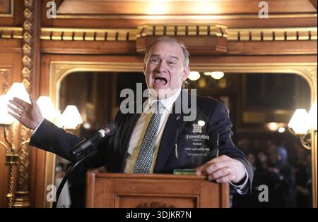 Sir Ed Davey with his Overall MP of the Year Award at the MP of the ...