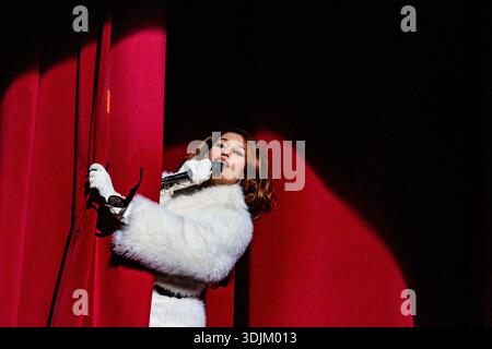 AMSTERDAM – Singer Raye performing at the Ziggo Dome. The British ...