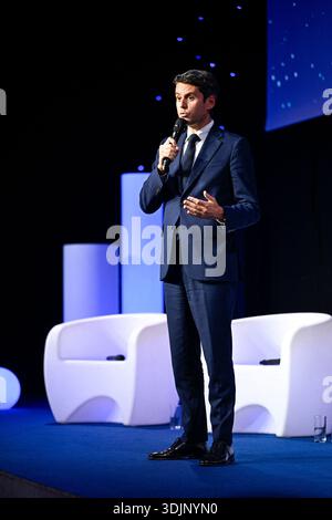 Gabriel Attal during a meeting of the New Republic Night of Renaissance ...
