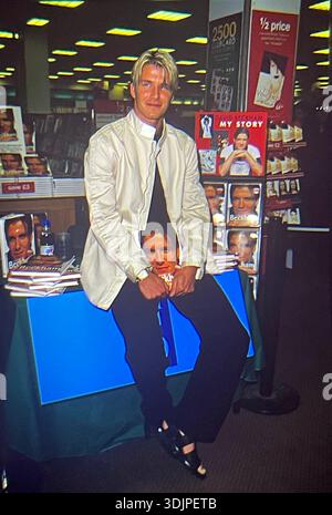 David Beckham promotes his autobiography My Story at WH Smith in London ...