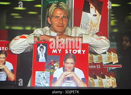 David Beckham promotes his autobiography My Story at WH Smith in London ...