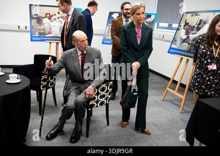 The Duke of Kent and The Duchess of Edinburgh during a visit to the ...