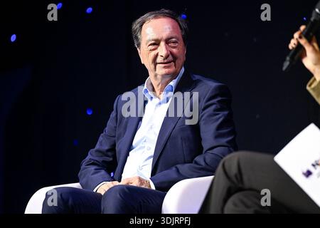 Michel-Edouard Leclerc during a meeting of the New Republic Night of ...