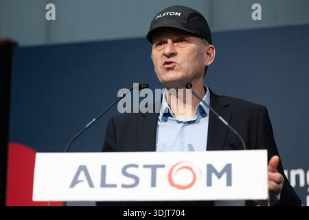 28 January 2026, Saxony, Bautzen: Tim Dawidowsky, Alstom President of ...