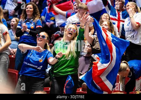 Malmo, Sweden. 28th of January, 2026. Ellidi Vidarsson (18) of Iceland ...