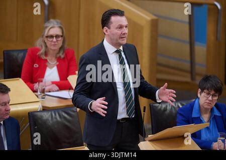 Edinburgh Scotland, UK 28 January 2026. Russell Findlay MSP at the ...