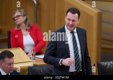 Edinburgh Scotland, UK 28 January 2026. Russell Findlay MSP at the ...